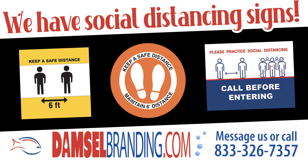 Keep your business safe and order your social distancing signs today!